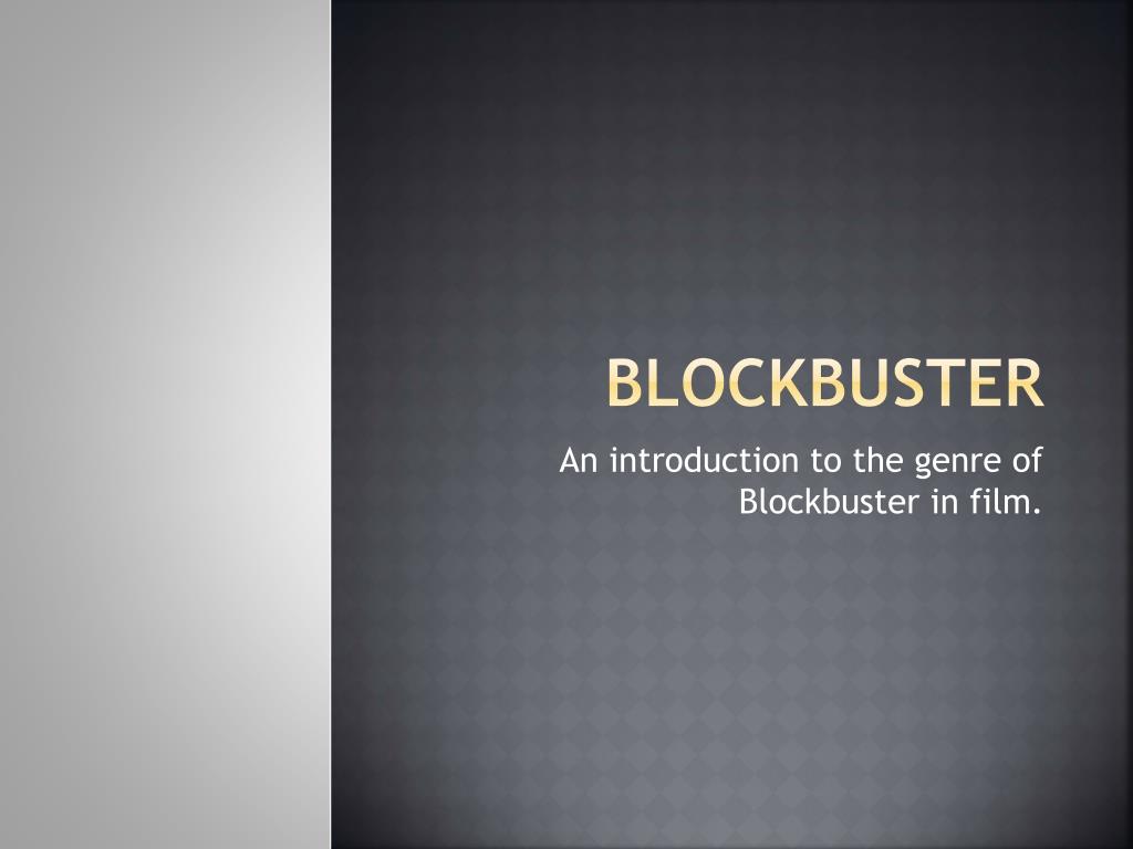 PPT - Blockbuster PowerPoint Presentation, free download - ID:1959480