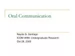 PPT - ORAL COMMUNICATION PowerPoint Presentation, free download - ID ...