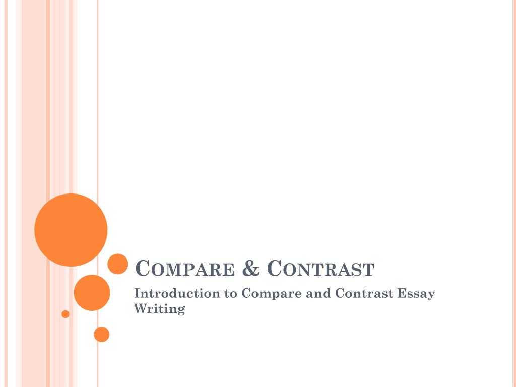 PPT - Compare & Contrast PowerPoint Presentation, free download - ID ...