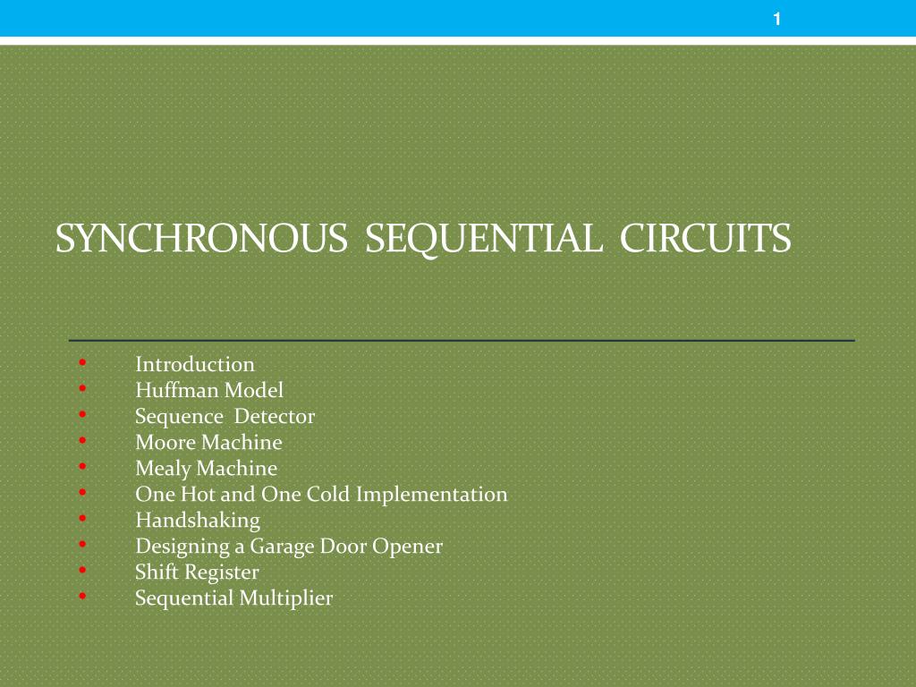 PPT - SYNCHRONOUS SEQUENTIAL CIRCUITS PowerPoint Presentation, free ...
