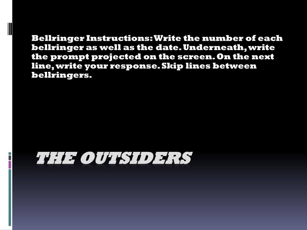 PPT - The Outsiders PowerPoint Presentation, free download - ID:1963530