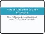 PPT - Computer Files and File Management PowerPoint Presentation, free ...
