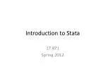 PPT - INTRODUCTION TO STATA PowerPoint Presentation, free download - ID ...