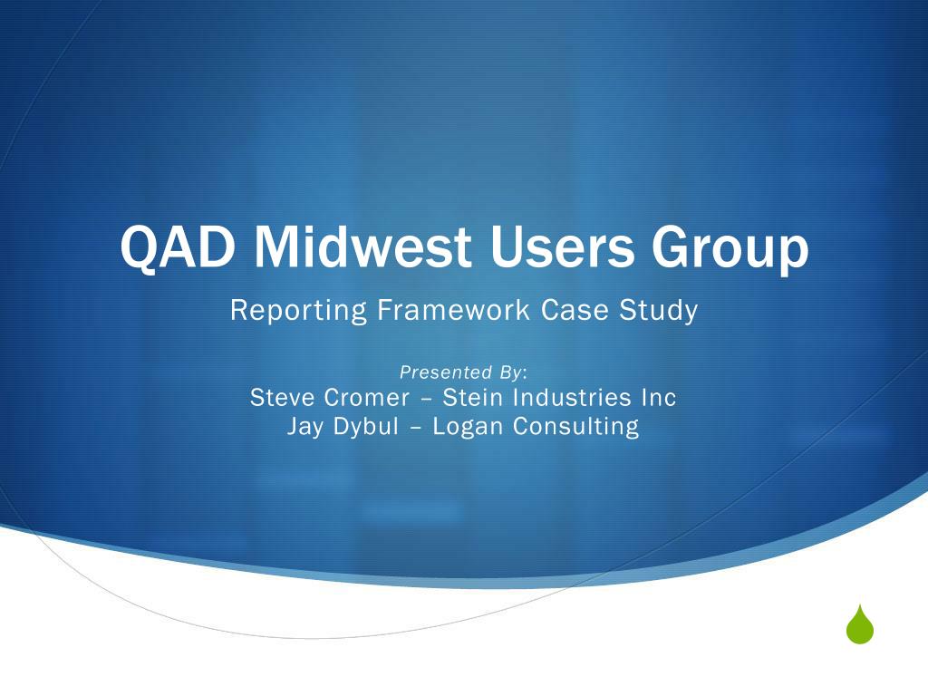 PPT - QAD Midwest Users Group PowerPoint Presentation, free download ...