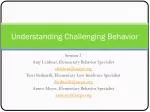 PPT - Understanding Challenging Behavior PowerPoint Presentation, free ...
