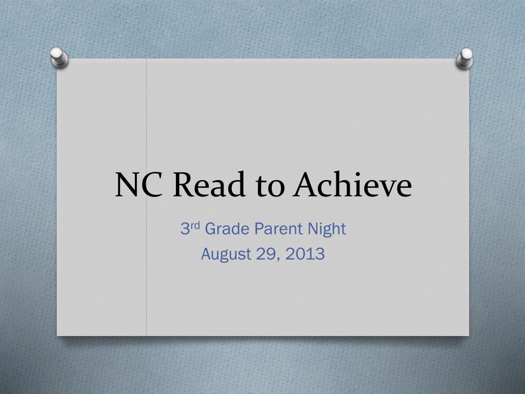 PPT - NC Read to Achieve PowerPoint Presentation, free download - ID ...
