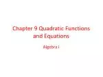 PPT - 5.1 – Introduction to Quadratic Functions PowerPoint Presentation ...