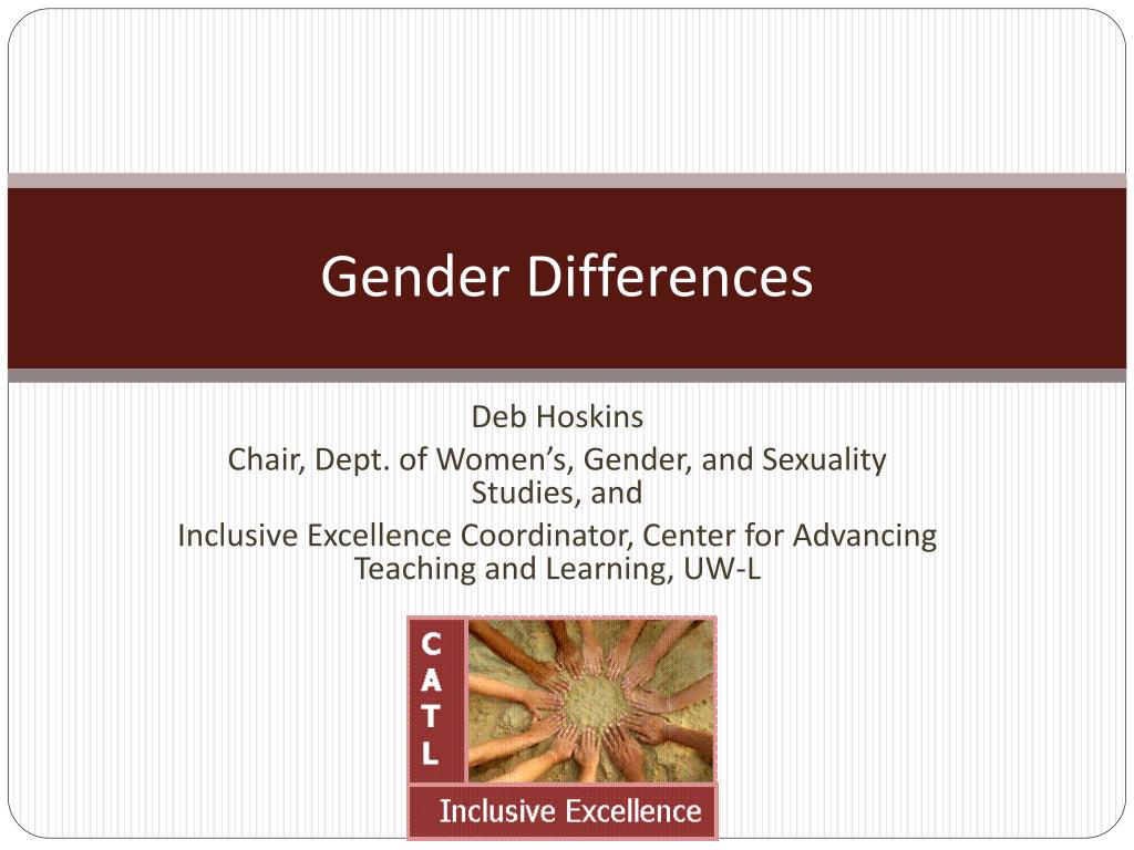 PPT - Gender Differences PowerPoint Presentation, free download - ID ...