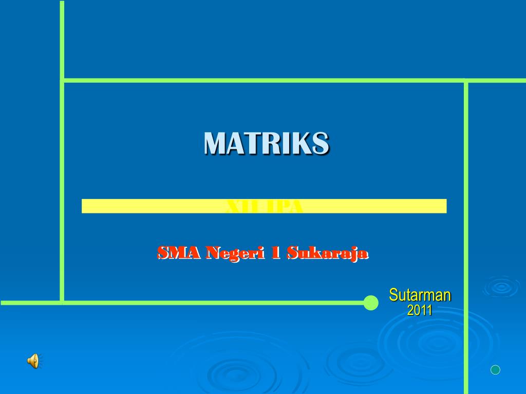 PPT - MATRIKS PowerPoint Presentation, free download - ID:1974885