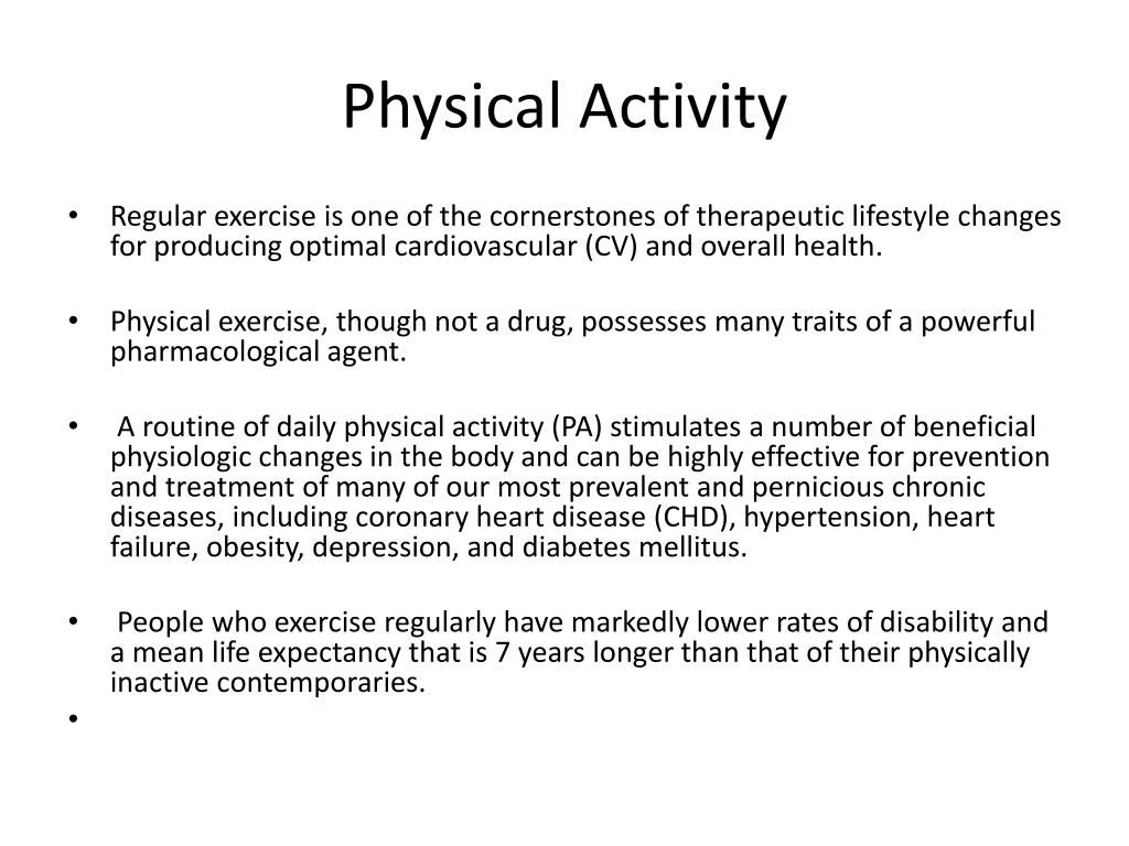 PPT - Physical Activity PowerPoint Presentation, free download - ID:1975336
