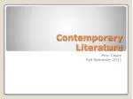 PPT - Contemporary Literature PowerPoint Presentation, free download ...