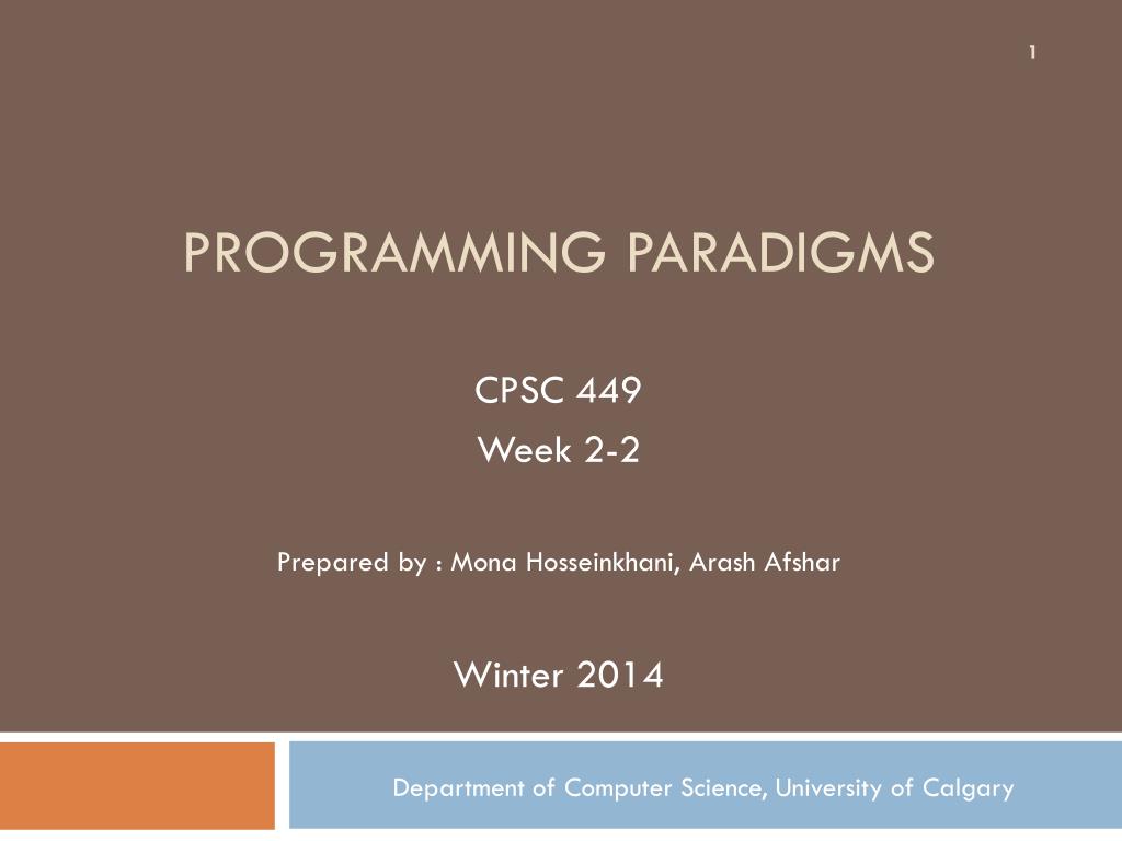 PPT - Programming Paradigms PowerPoint Presentation, free download - ID ...