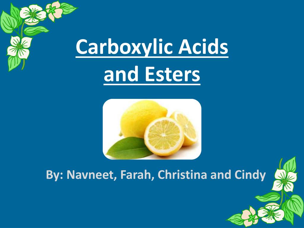 PPT - Carboxylic Acids and Esters PowerPoint Presentation, free download - ID:1980784