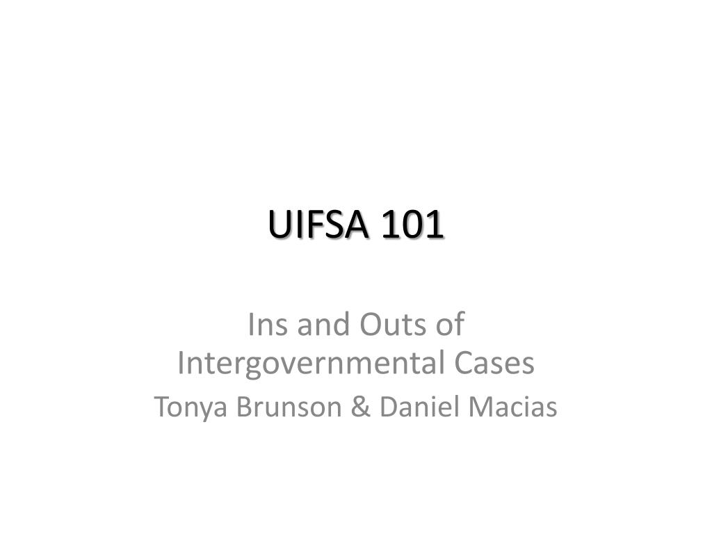PPT - UIFSA 101 PowerPoint Presentation, free download - ID:1982406