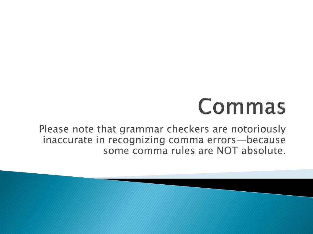 PPT - Commas PowerPoint Presentation, free download - ID:1983846