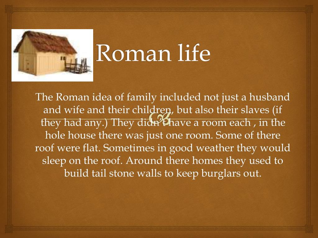 PPT - Life in Ancient Rome: Family, Homes, Coins & Clothing PowerPoint ...