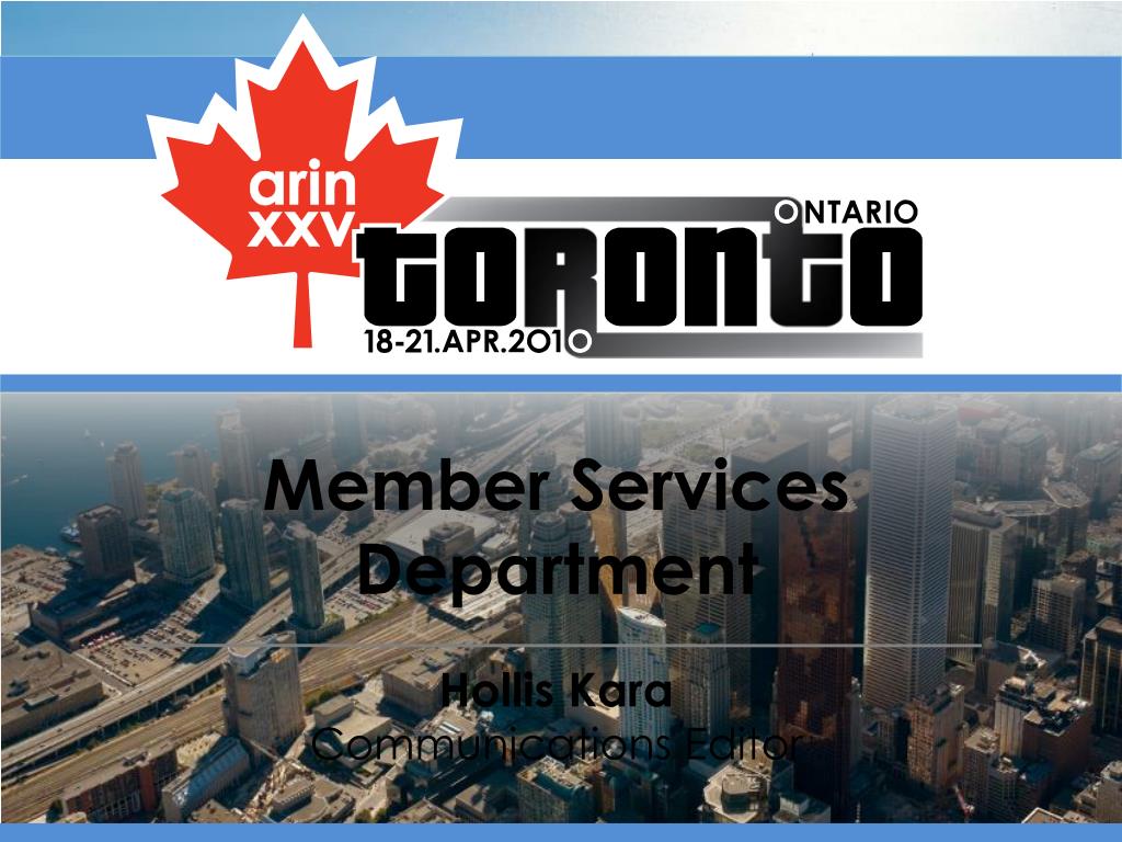 PPT - Member Services Department PowerPoint Presentation, free download ...