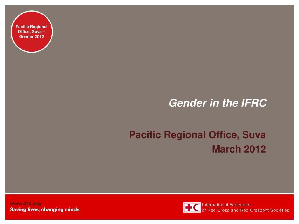 PPT - Gender in the IFRC PowerPoint Presentation, free download - ID ...