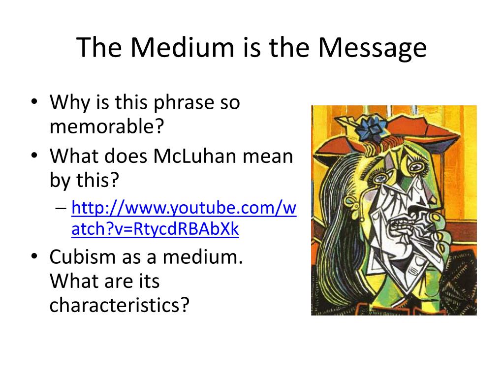 PPT - The Medium is the Message PowerPoint Presentation, free download ...