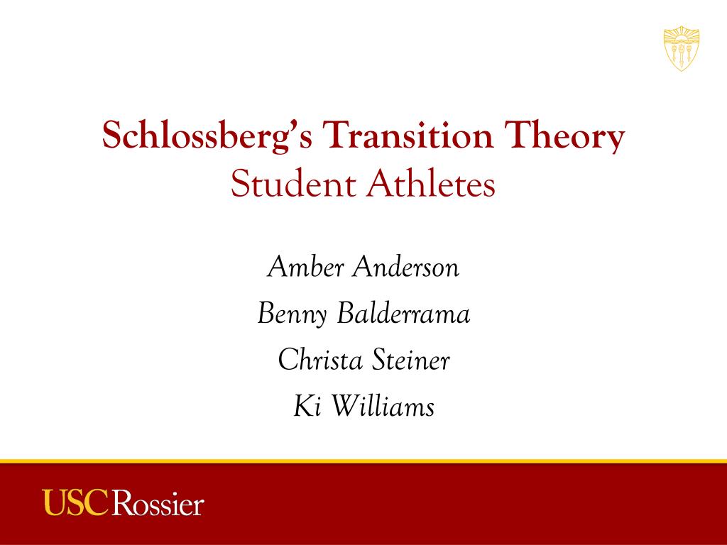 PPT - Schlossberg’s Transition Theory Student Athletes PowerPoint ...