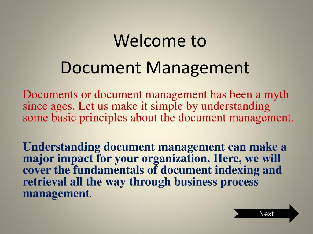 PPT - Document Management PowerPoint Presentation, free download - ID ...