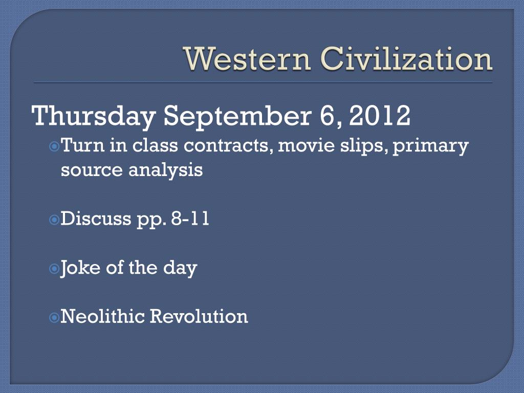 PPT - Western Civilization PowerPoint Presentation, free download - ID ...