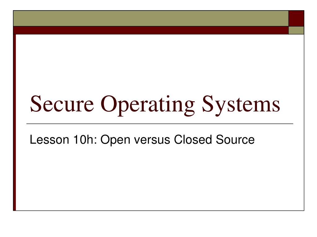 PPT - Secure Operating Systems PowerPoint Presentation, free download ...