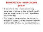 PPT - Introduction to Functional Groups PowerPoint Presentation, free ...