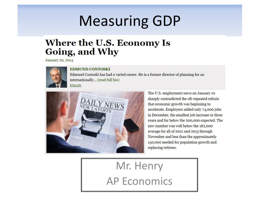 PPT - Measuring GDP PowerPoint Presentation, free download - ID:1992707