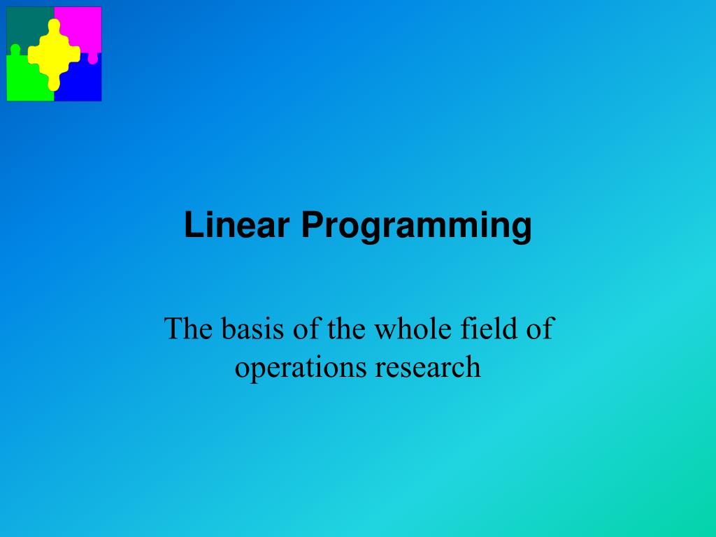 PPT - Linear Programming PowerPoint Presentation, free download - ID ...