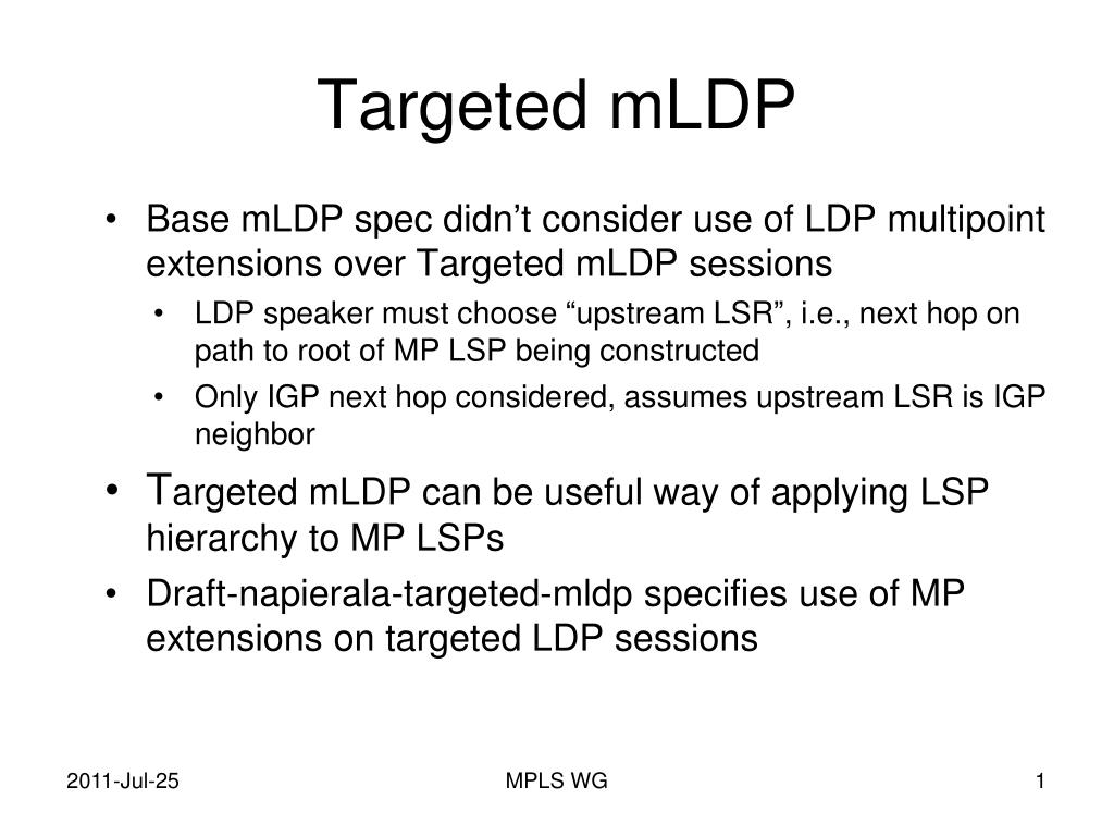 PPT - Targeted mLDP PowerPoint Presentation, free download - ID:1993506