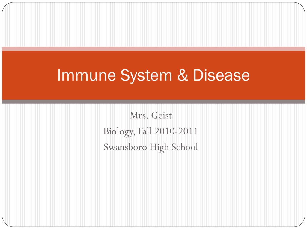 PPT - Immune System & Disease PowerPoint Presentation, free download ...