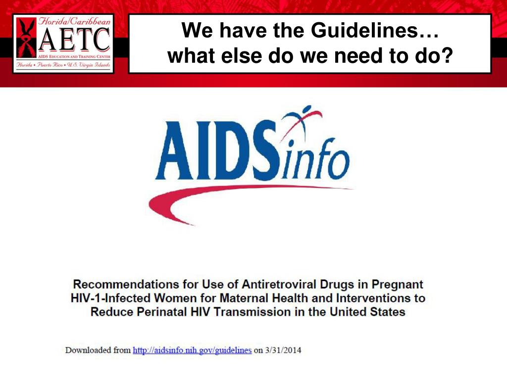PPT - We have the Guidelines… what else do we need to do? PowerPoint ...