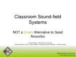PPT - Sound Field Testing PowerPoint Presentation, free download - ID ...