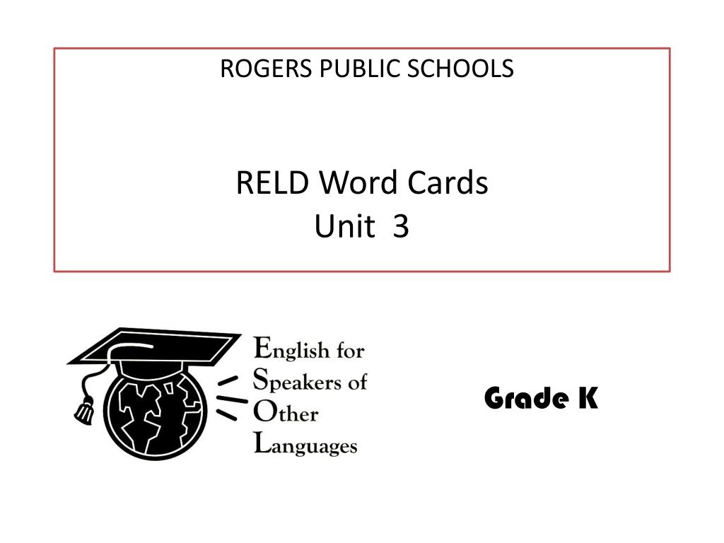 PPT - Early Literacy Development Word Cards Unit 3: Engaging Vocabulary ...