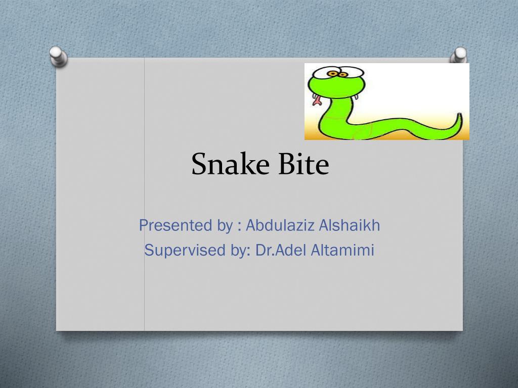 PPT - Snake Bite PowerPoint Presentation, free download - ID:1995404