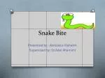 PPT - Management of snake bite PowerPoint Presentation, free download - ID:6703068