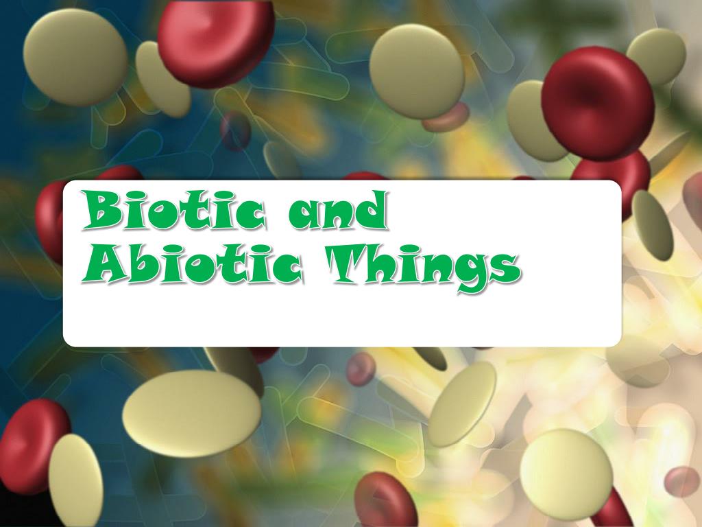 PPT - Biotic and Abiotic Things PowerPoint Presentation, free download ...