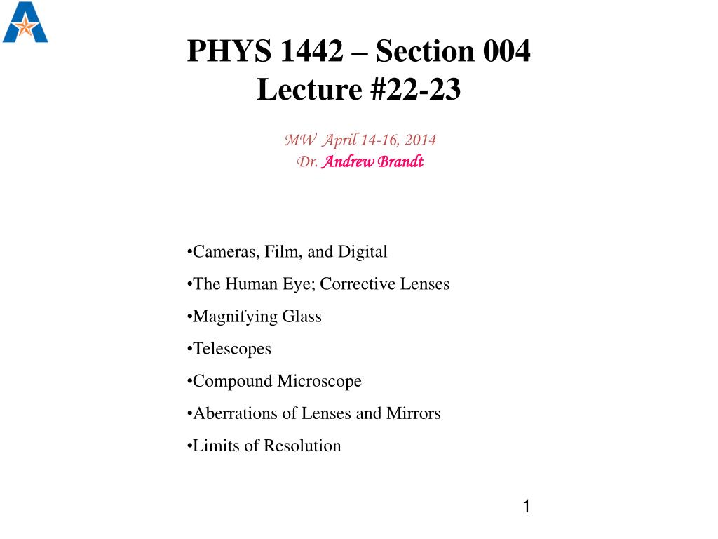 PPT - PHYS 1442 – Section 004 Lecture # 22-23 PowerPoint Presentation ...