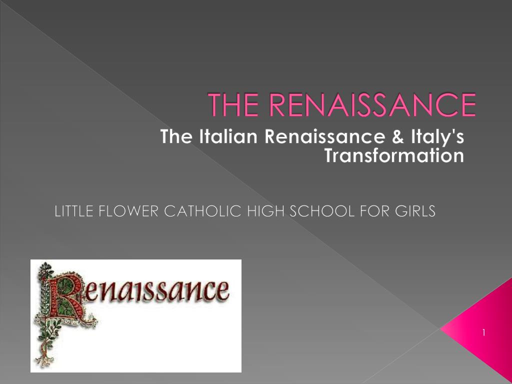 PPT - THE RENAISSANCE PowerPoint Presentation, free download - ID:1997978