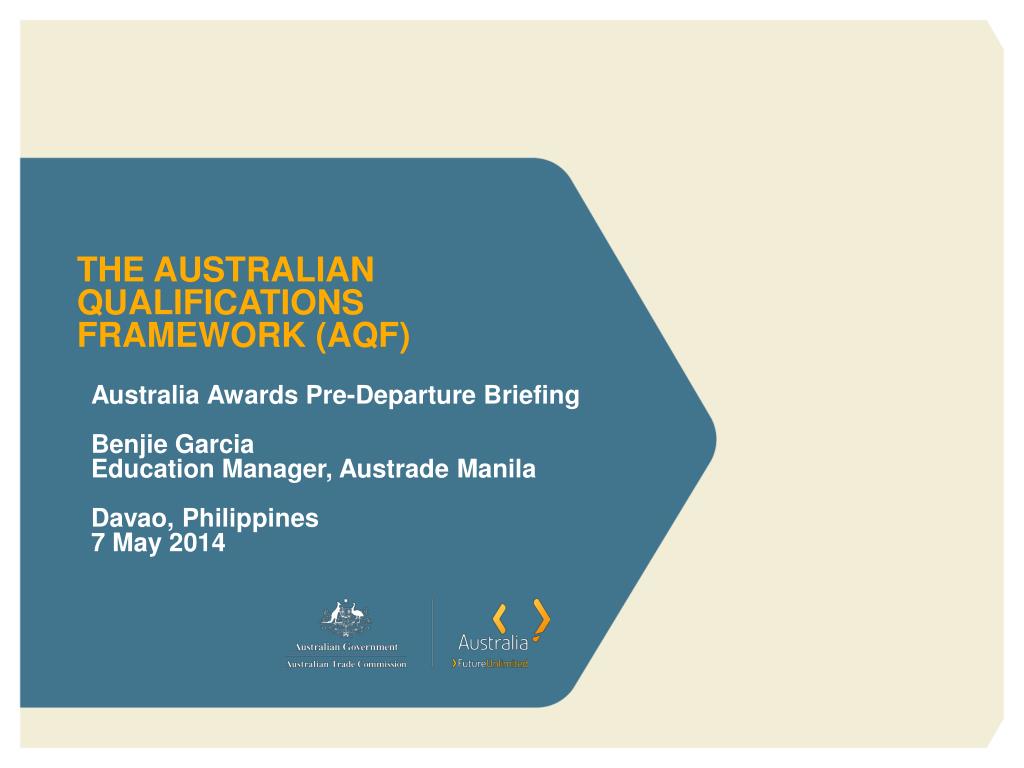 PPT - The Australian Qualifications Framework ( AQF ) PowerPoint ...