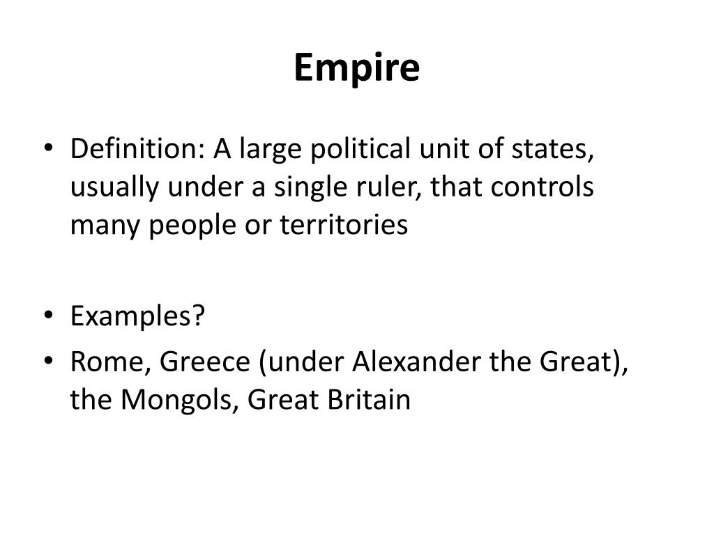 PPT - Empire PowerPoint Presentation, free download - ID:2000302