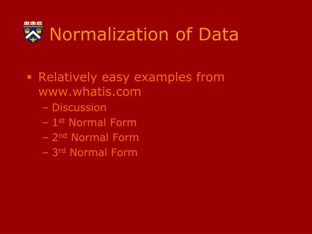 PPT - Normalization of Data PowerPoint Presentation, free download - ID ...