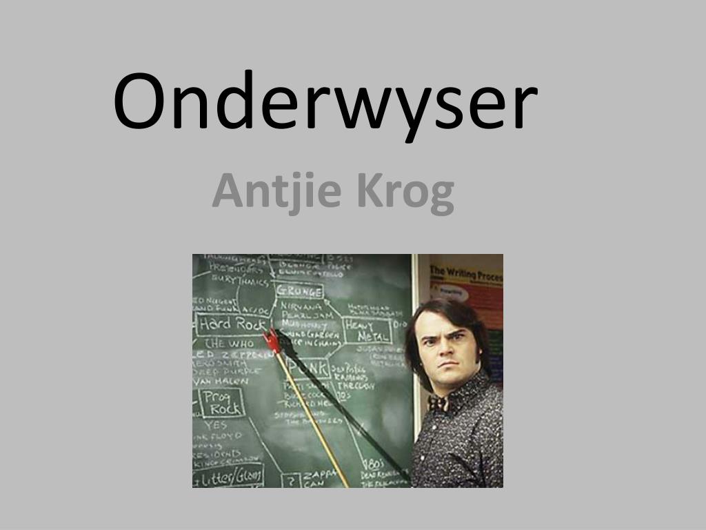 PPT - Onderwyser PowerPoint Presentation, free download - ID:2003182