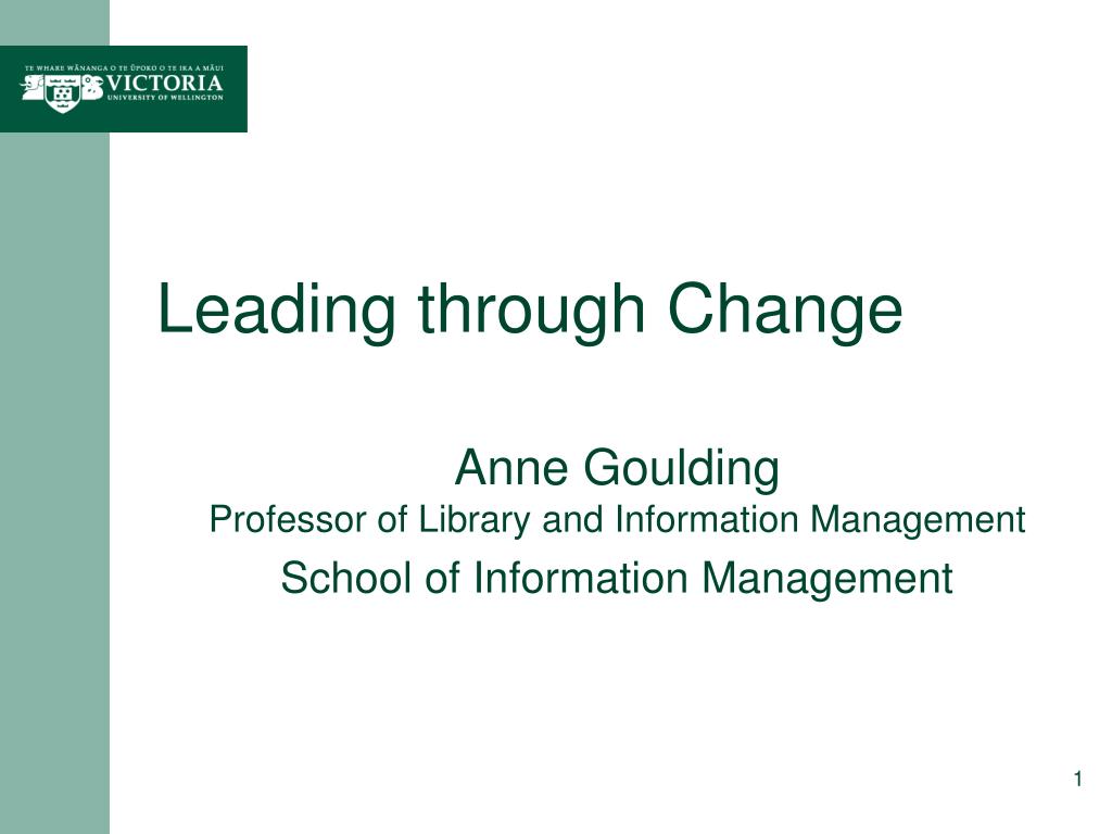 PPT - Leading through Change PowerPoint Presentation, free download ...