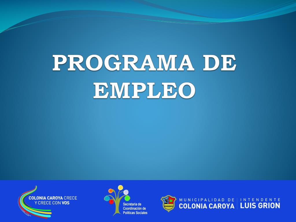 PPT - PROGRAMA DE EMPLEO PowerPoint Presentation, free download - ID ...