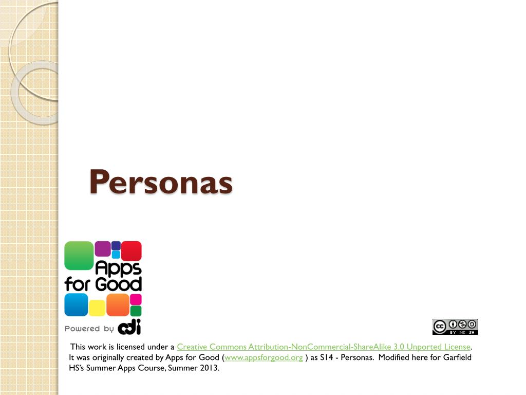 PPT - Personas PowerPoint Presentation, free download - ID:2006152