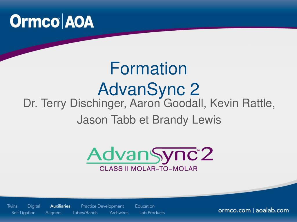 PPT - Formation AdvanSync 2 PowerPoint Presentation, free download - ID ...