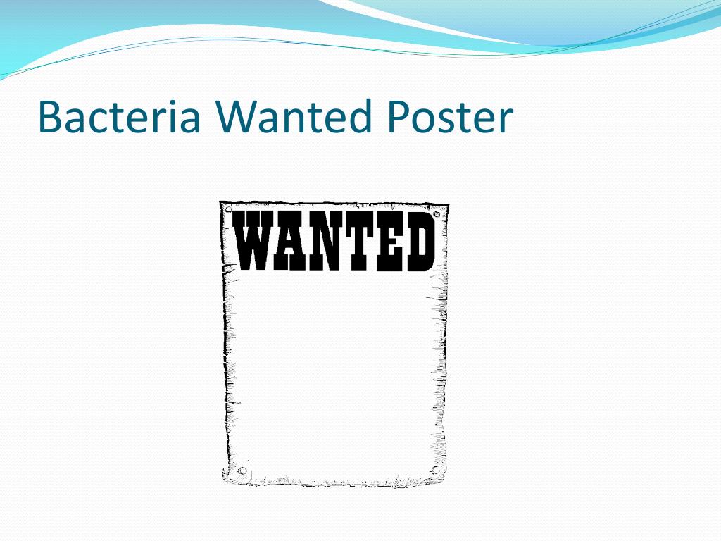 PPT - Bacteria Wanted Poster PowerPoint Presentation, free download ...