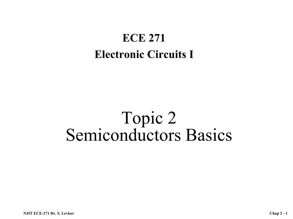 PPT - Topic 2 Semiconductors Basics PowerPoint Presentation, free ...